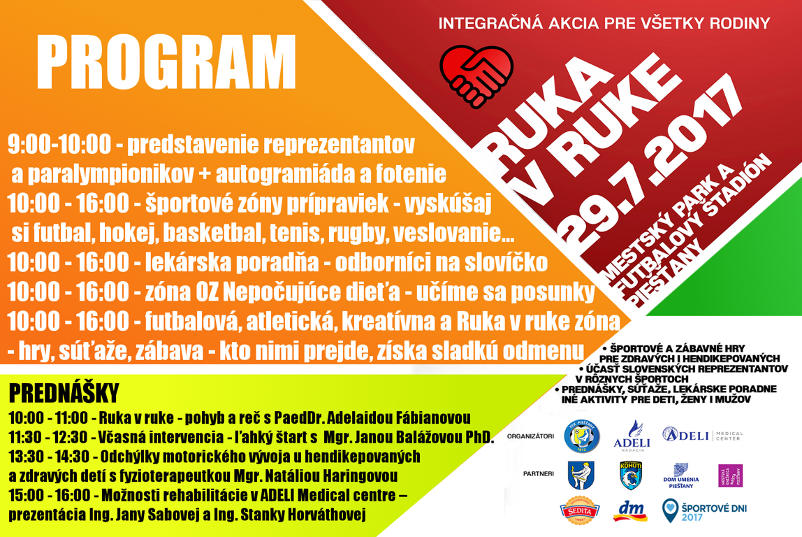 Ruka v ruke - športovo integračná akcia pre celé rodiny / PFK Piešťany